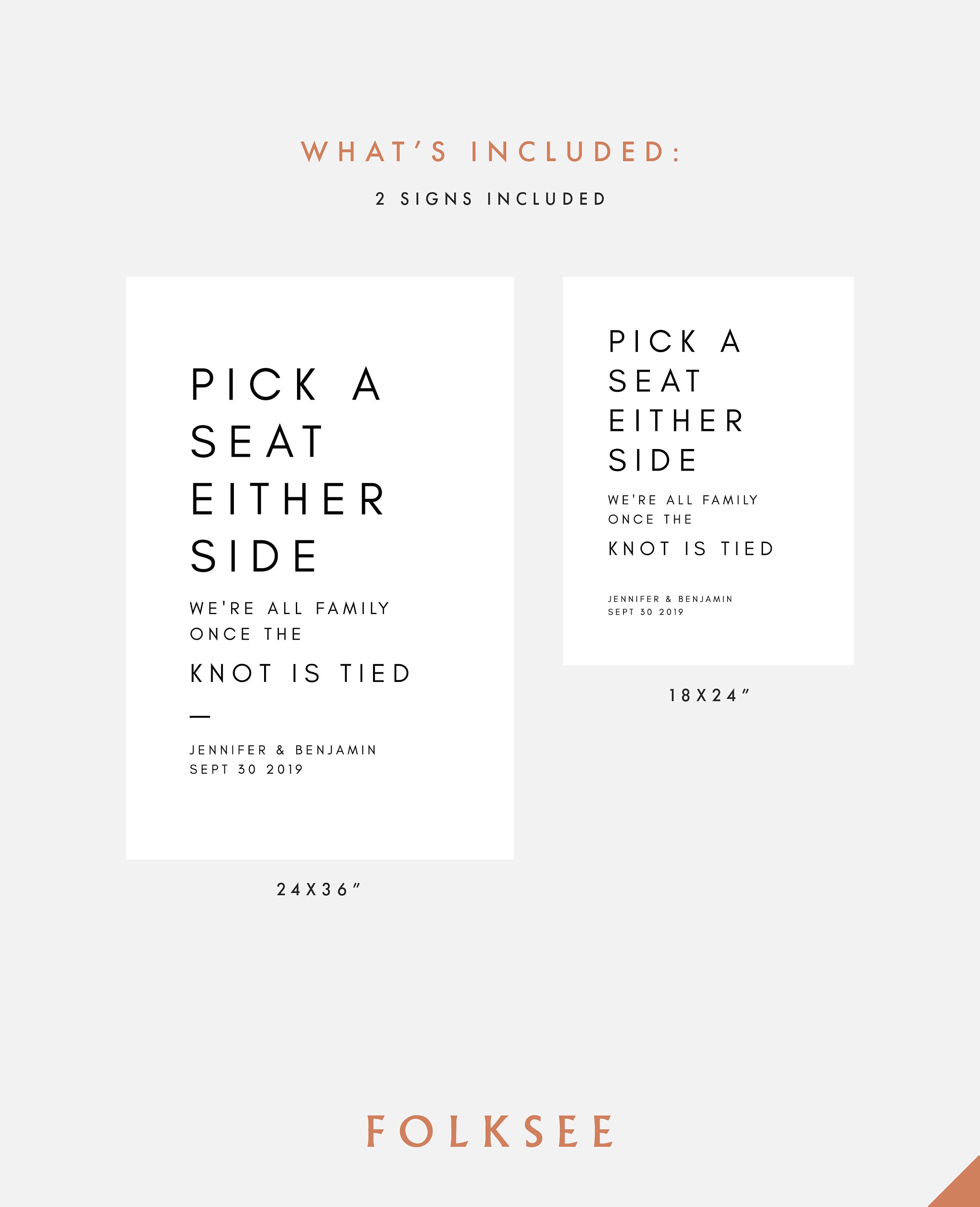 Pick a Seat Not a Side Sign Modern Minimal Choose a Seat - Etsy