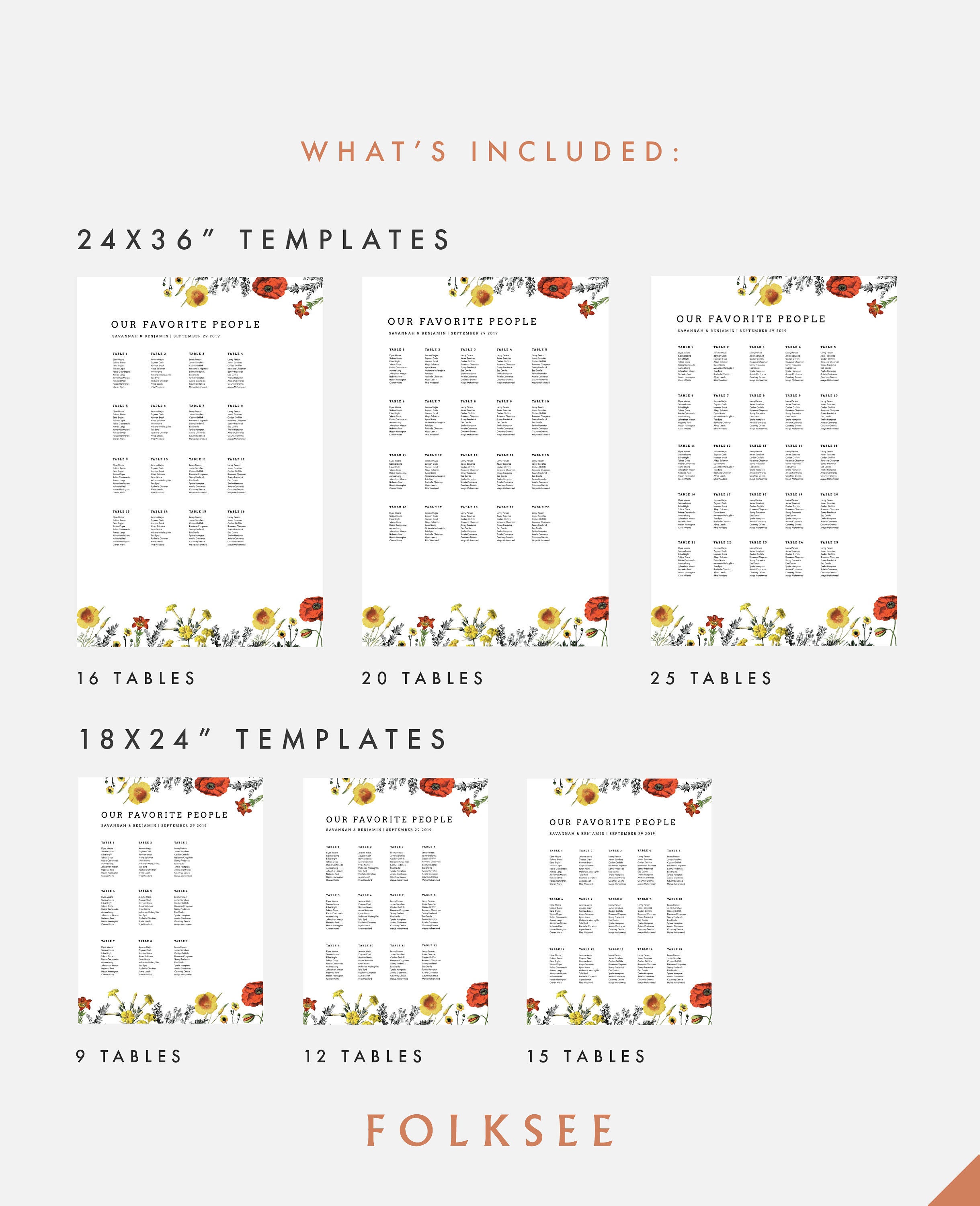 Wedding Seating Chart 250 People Seating Chart DIY - Etsy