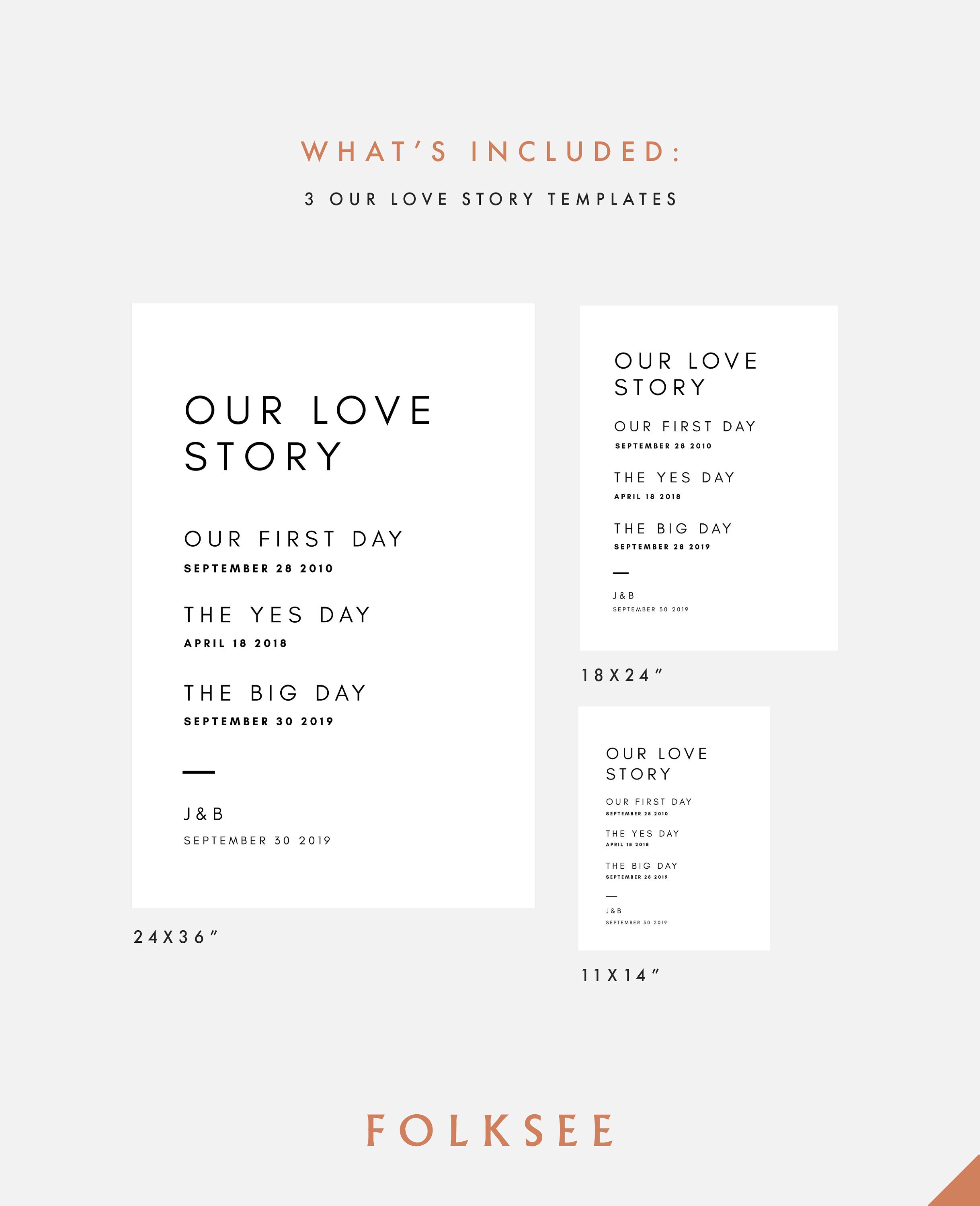 Modern Love Story Sign - Our Love Story - Timeline - Important Dates ...