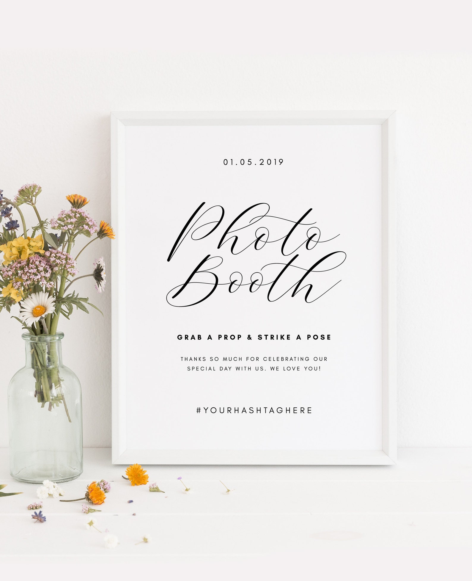 Wedding Photo Booth Sign - Wedding Photo Booth PDF - Reception Sign ...