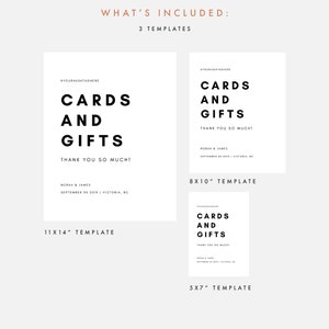 Cards and Gifts Sign - Wedding Sign Cards and Gifts - Gift Table Sign ...