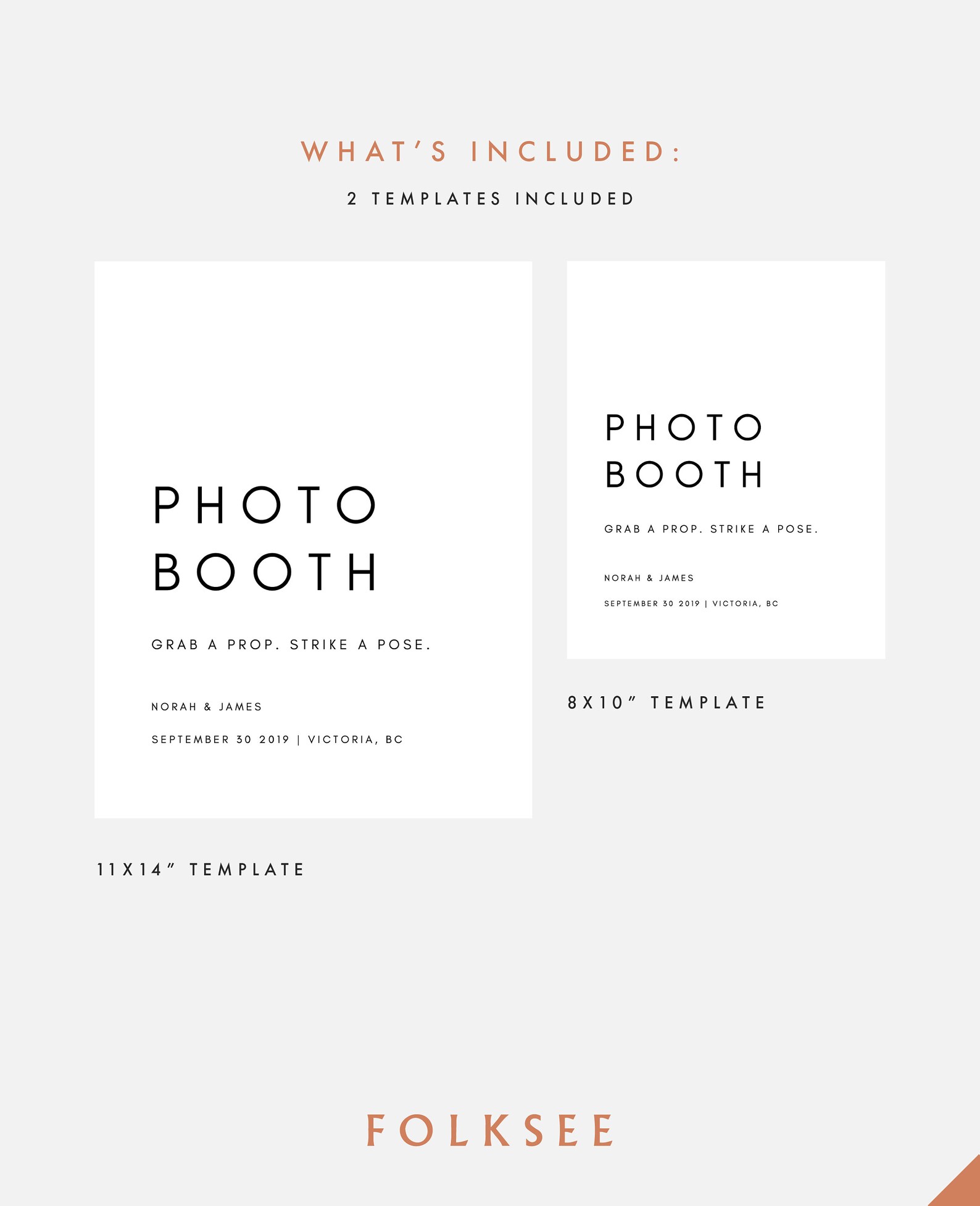 Wedding Photo Booth Sign - Modern - Wedding Photo Booth PDF - Reception ...