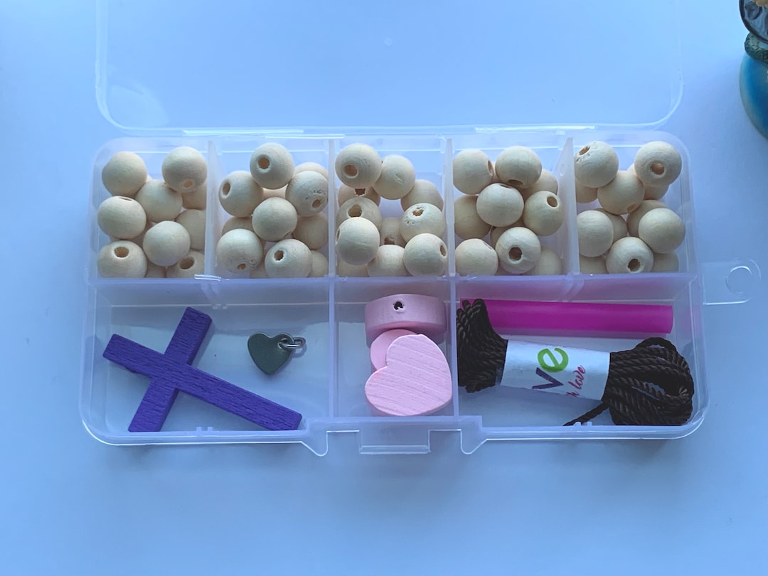 Rosary Making Kit Craft Kit Rosary Making Supplies Making Kit for Kids ...
