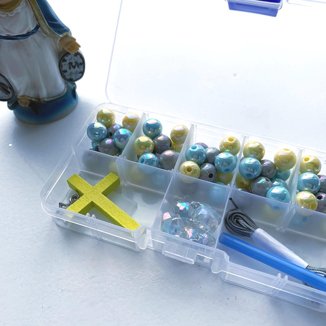 Star Rosary Making Kit, DIY Rosary, Craft Kit, First Communion, Make ...
