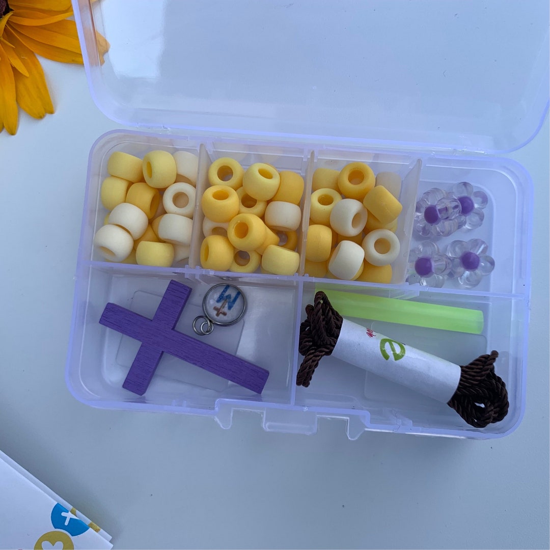 Flowers Rosary Making Kit Catholic Crafts DIY, Prayer Beads, Rosary. - Etsy