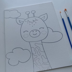 Painting Kit, Art Party Painting Kit, DIY Painting Canvas, Kids ...