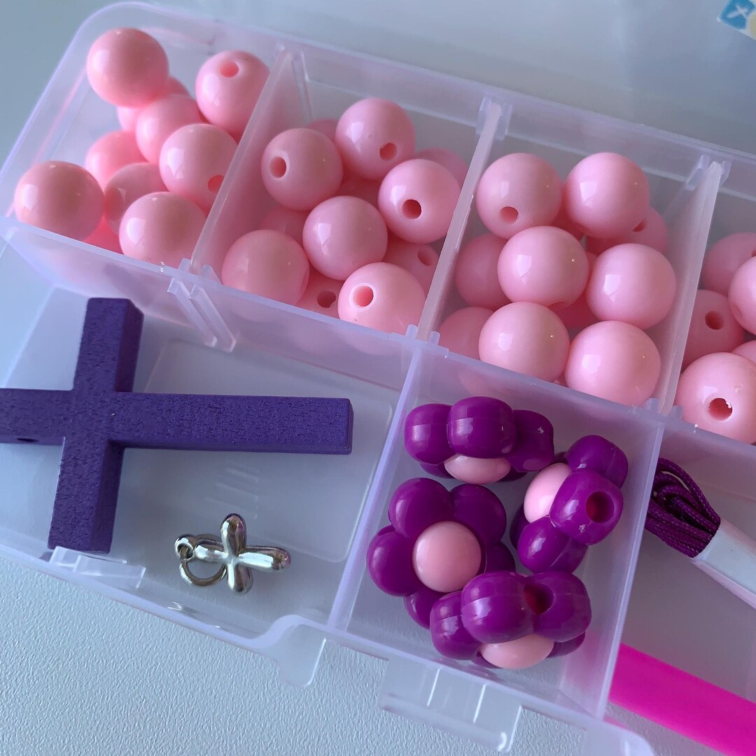 Spring Rosary Making Kit , Make Your Own Rosary, Prayer Beads, Catholic ...