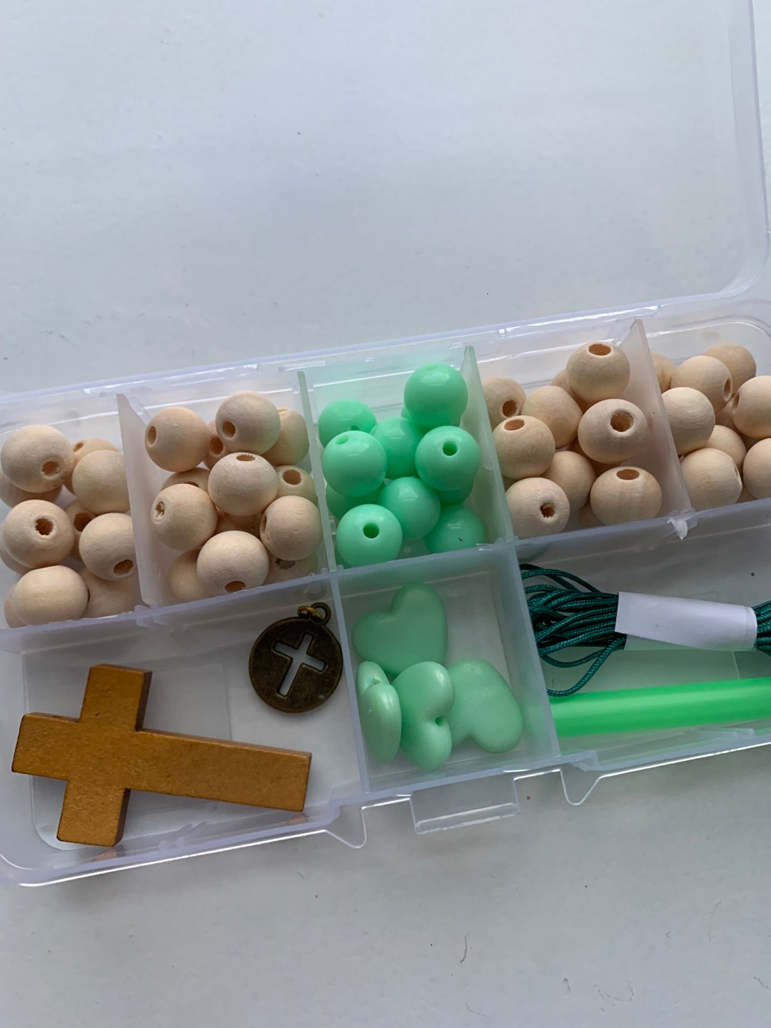 Rosary Making Kit Love Make Your Own Rosary Hearts Rosary - Etsy