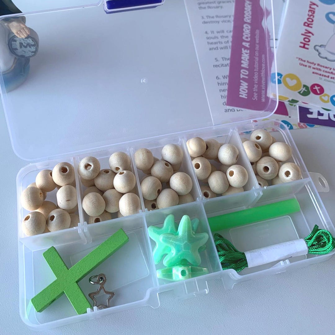 Rosary Making Kit Craft Kit Rosary Making Supplies Star Kids Craft Bead ...