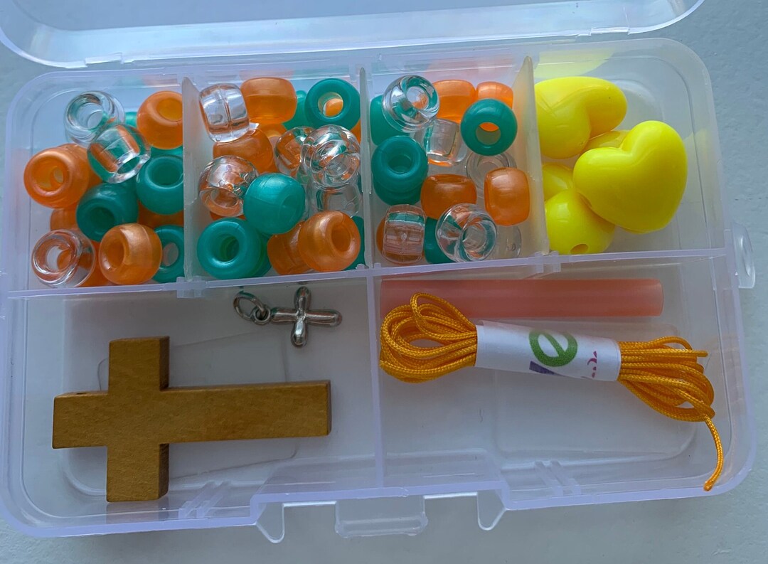 Love Rosary Making Kit | Catholic Crafts | DIY, Prayer Beads, Rosary ...