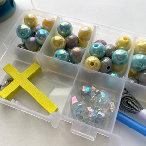 Star Rosary Making Kit, DIY Rosary, Craft Kit, First Communion, Make ...