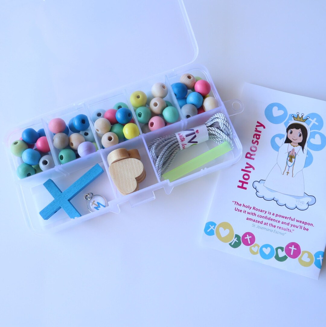 Rosary Making Kit Craft Kit Bead Rosary First Communion - Etsy