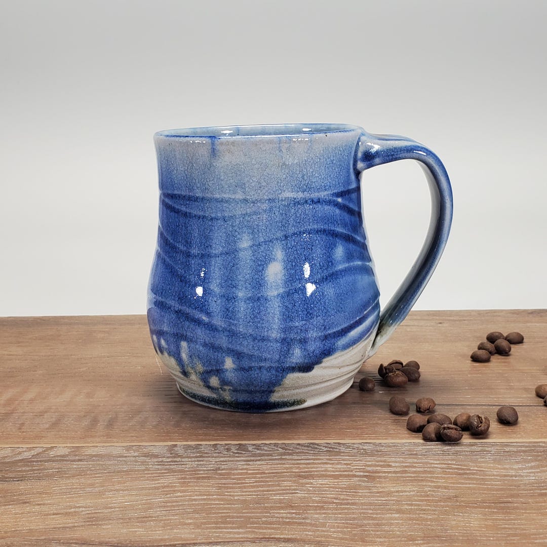 Blue Coffee Mug, Blue Gift Ideas, Coffee Lover Mug, Blue Tea Cups ...