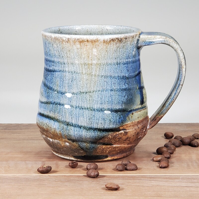 Blue Coffee Mug - Etsy