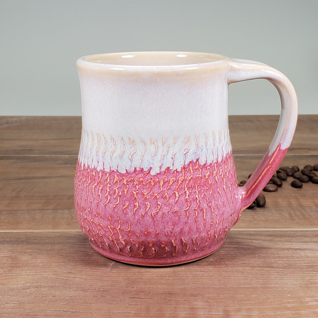 Handmade Pink Coffee Mug - Etsy