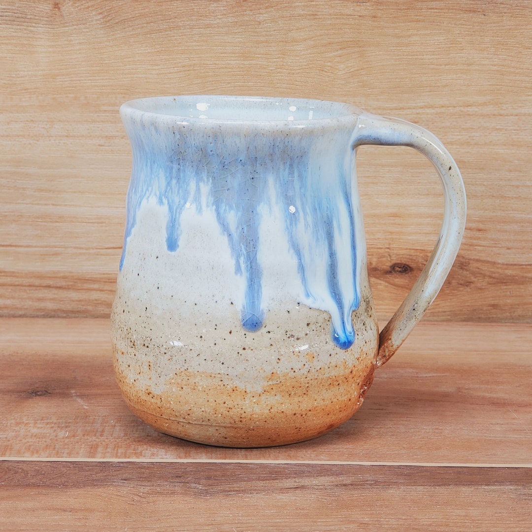 Blue Mug Wood Fired Wood Fired Pottery Wood Fired Ceramics - Etsy