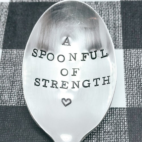 Home & Living Hand Stamped a spoonful of strength Spoon Vintage ...