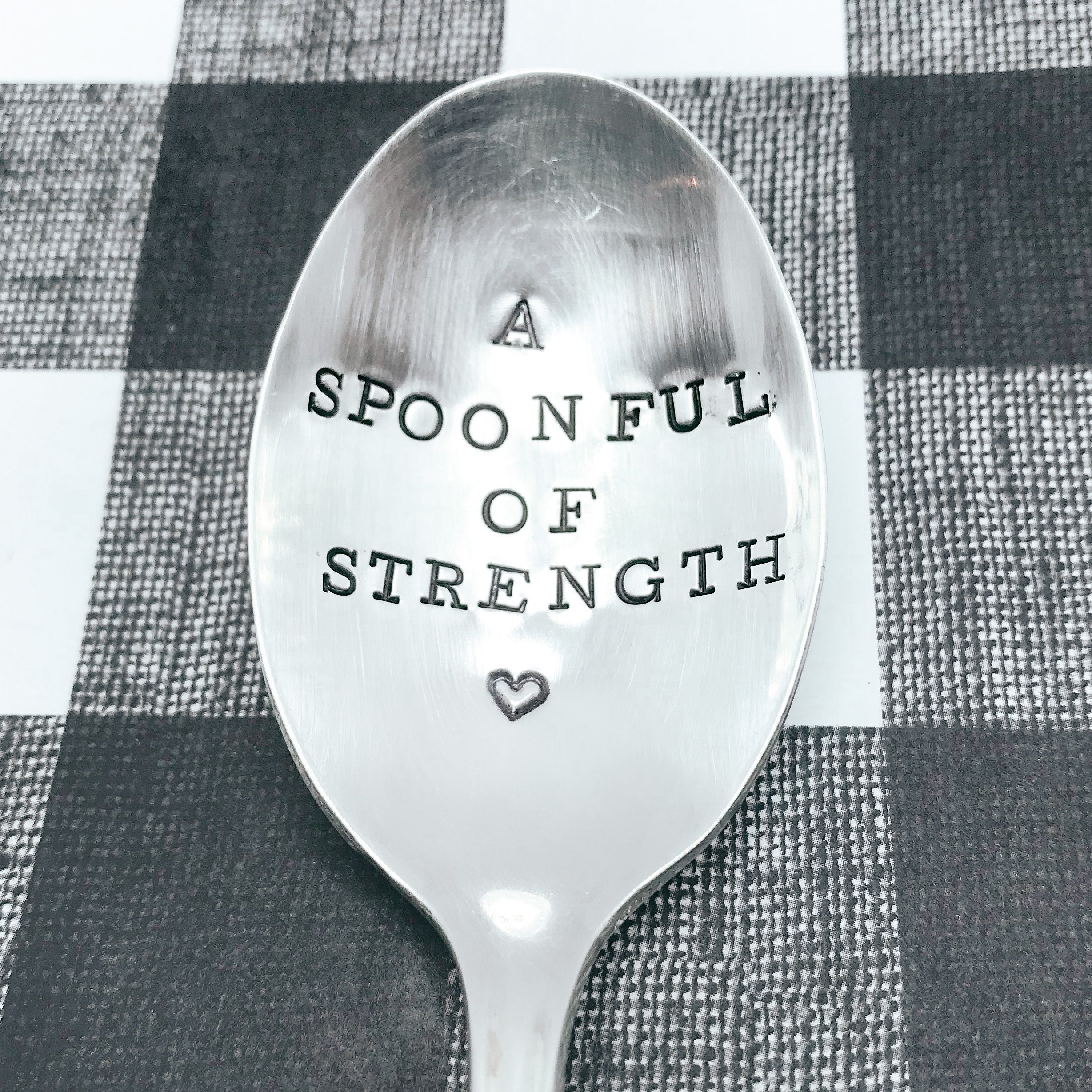 Home & Living Hand Stamped a spoonful of strength Spoon Vintage ...