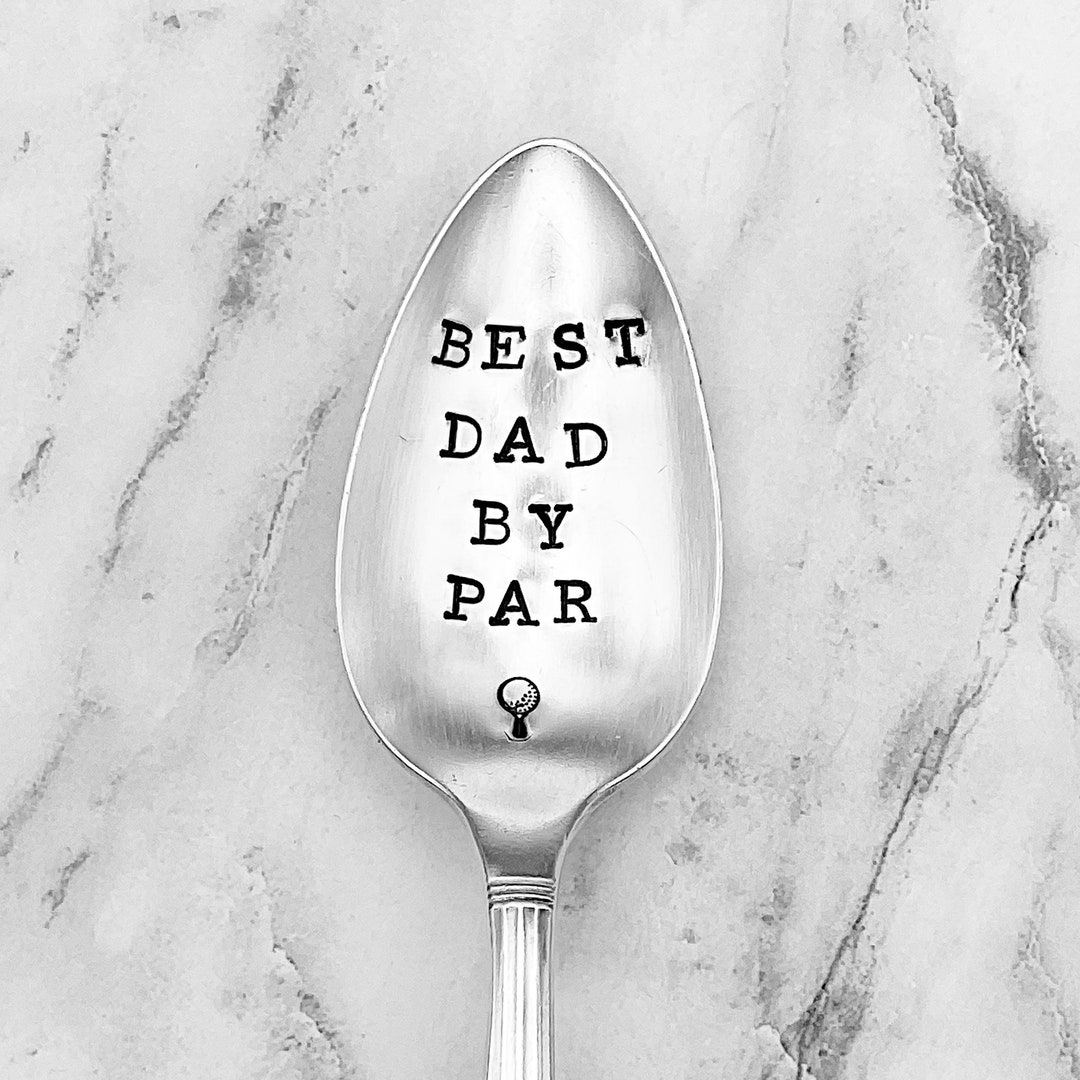 Best Dad or Mom by Par Hand Stamped Personalized Customized Teaspoon ...