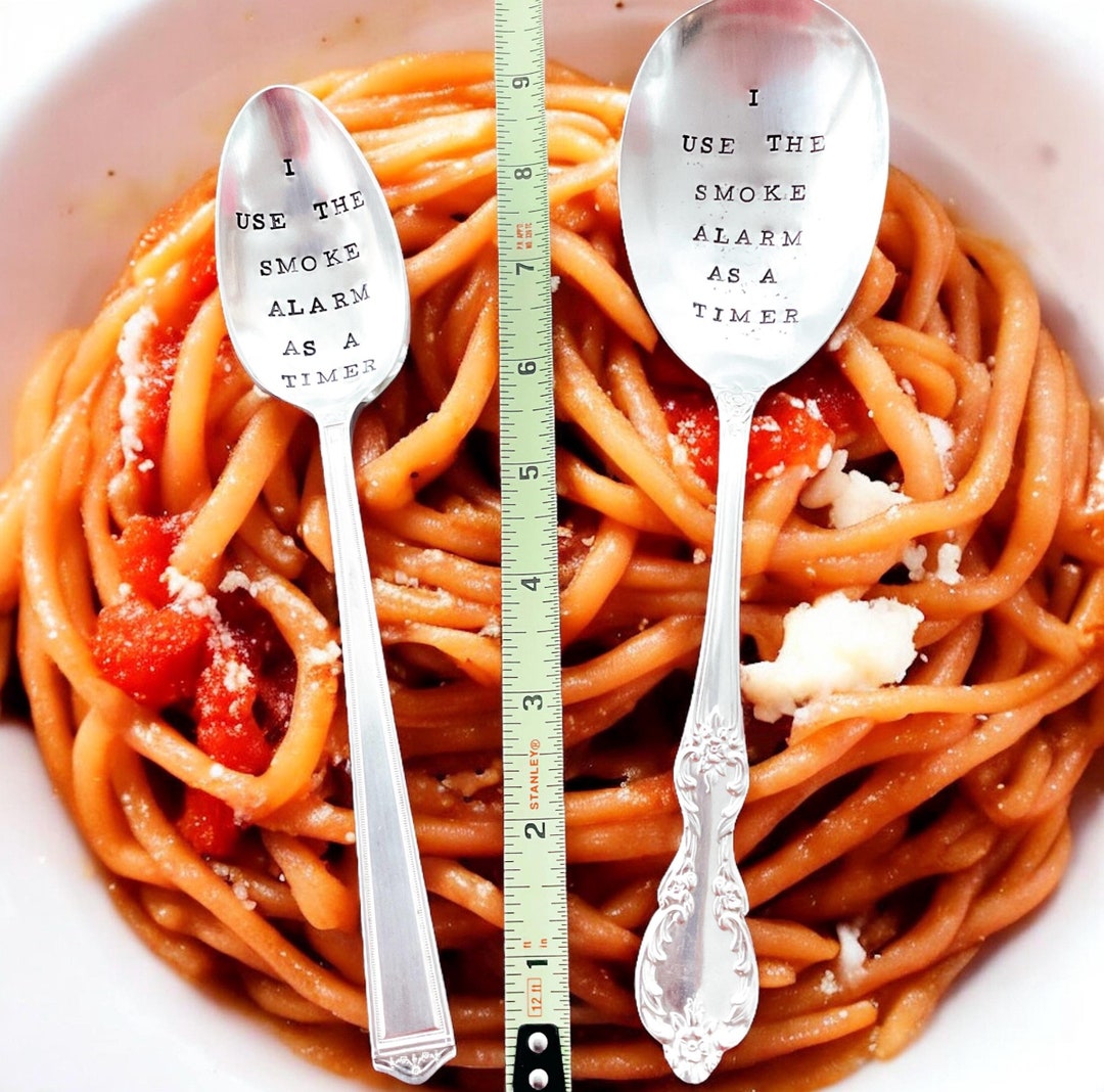 Hand Stamped Vintage Silver Plated Casserole Spoon: I Use the Smoke ...