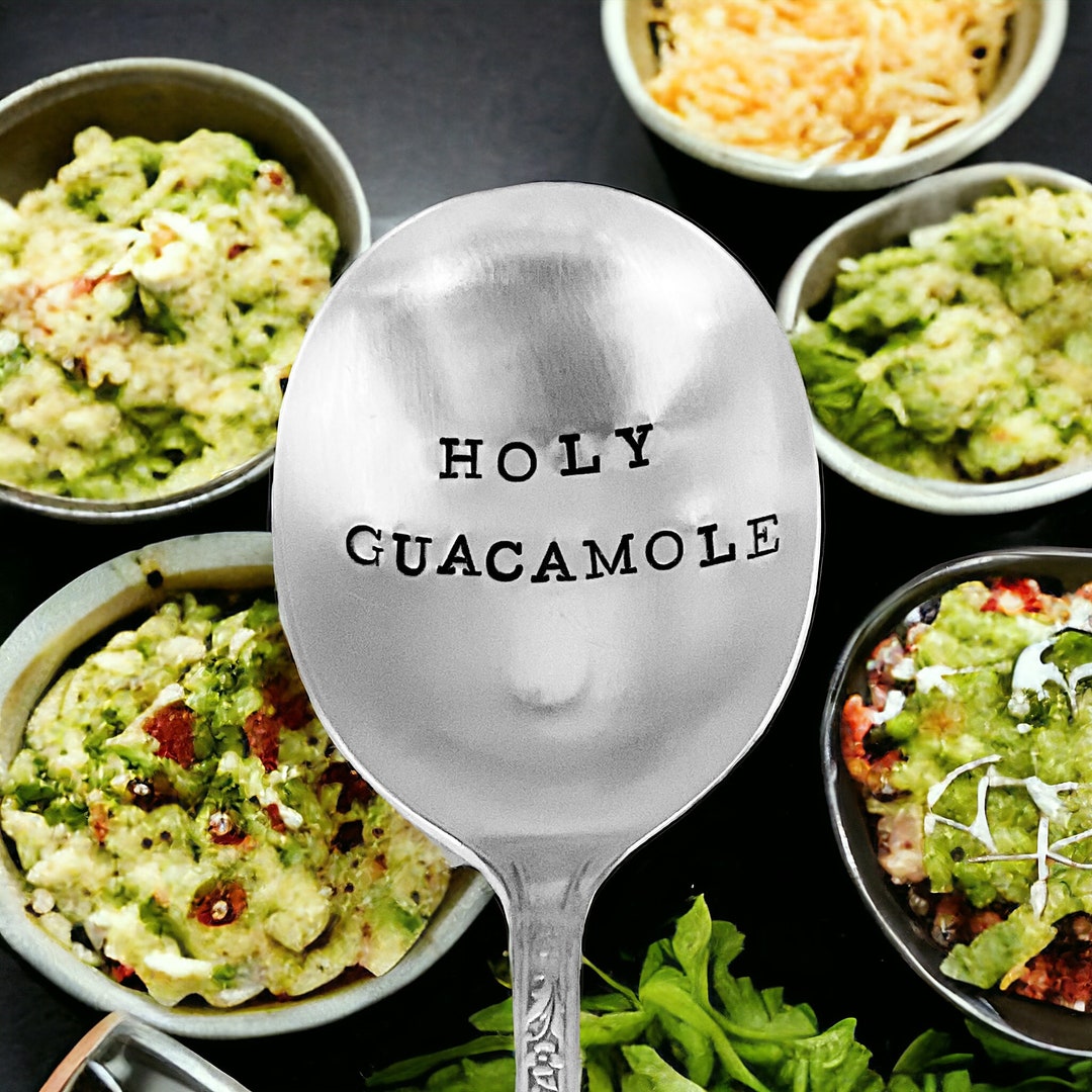 Holy Guacamole Spoon Personalized Customized Soup Sized Spoon, Hostess ...