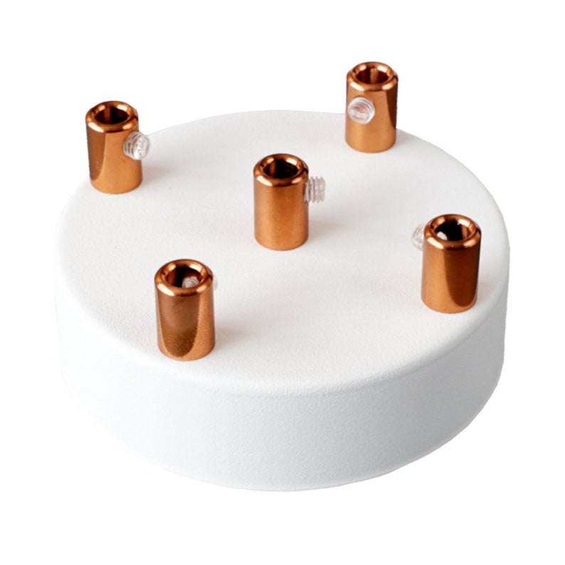 3-port White Ceiling Canopy KIT DIY Baldachine for Pendant - Etsy