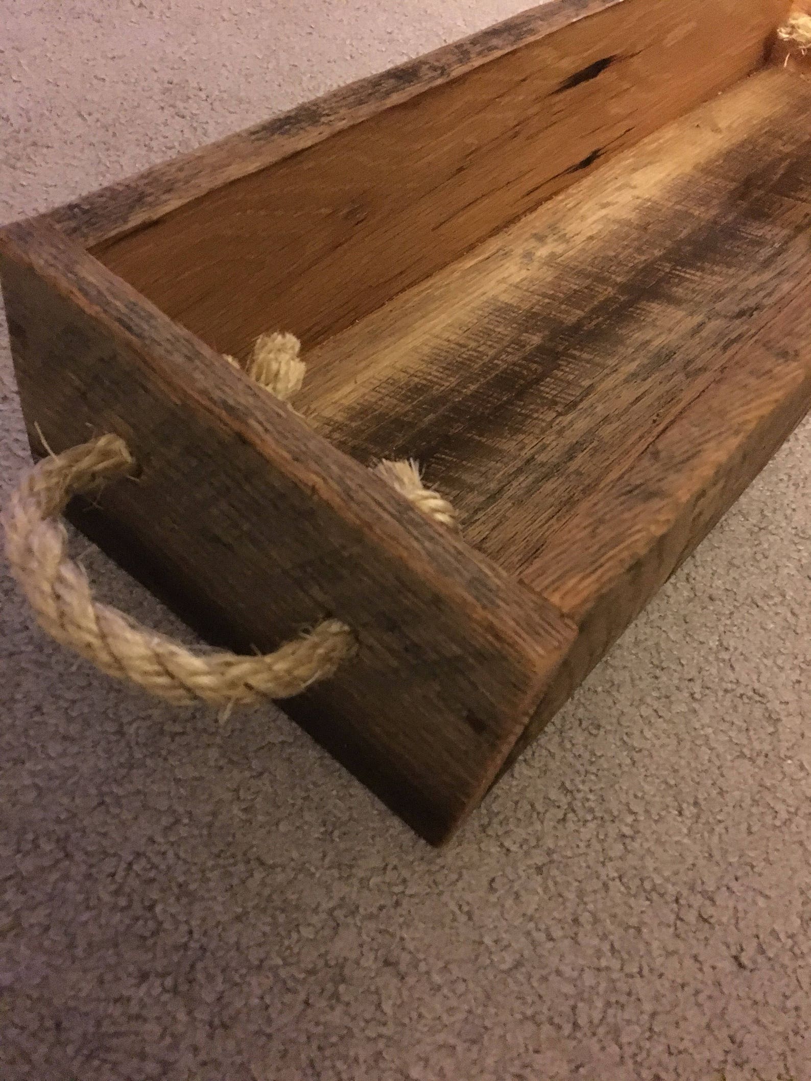 Reclaimed Barn Wood Large Trough - Etsy