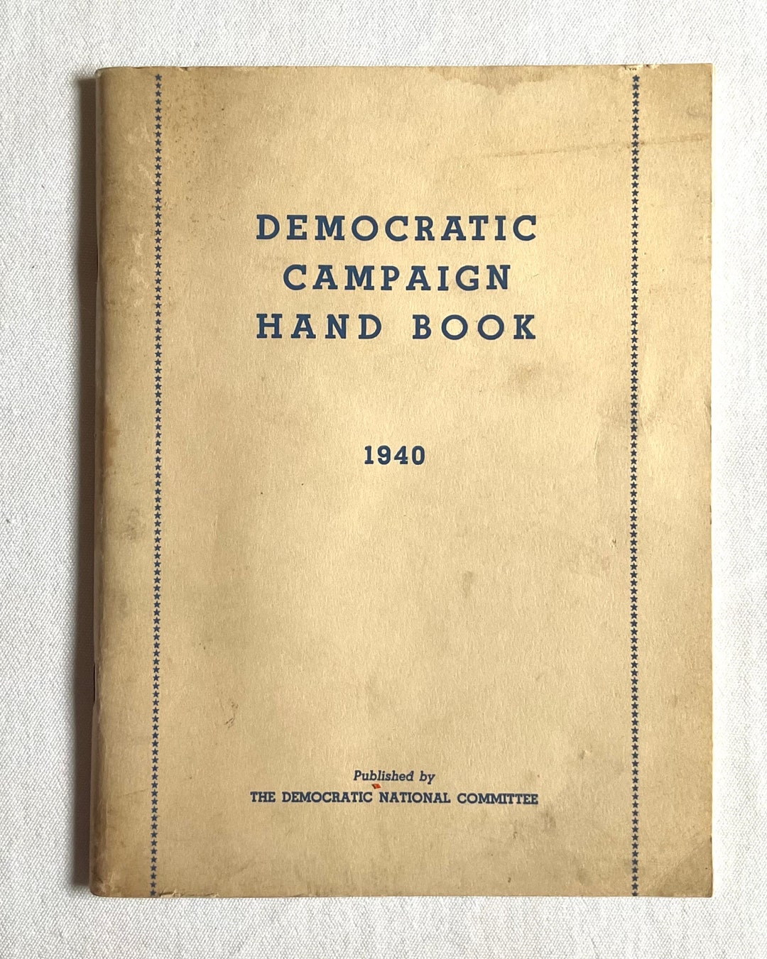 1940 Democratic Campaign Hand Book - Etsy