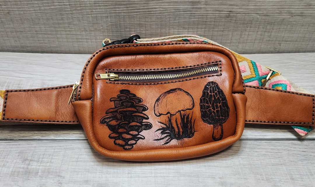 Leather Fanny Pack | Fanny Pack| Bum Bag| Leather | Handmade| Flowers ...