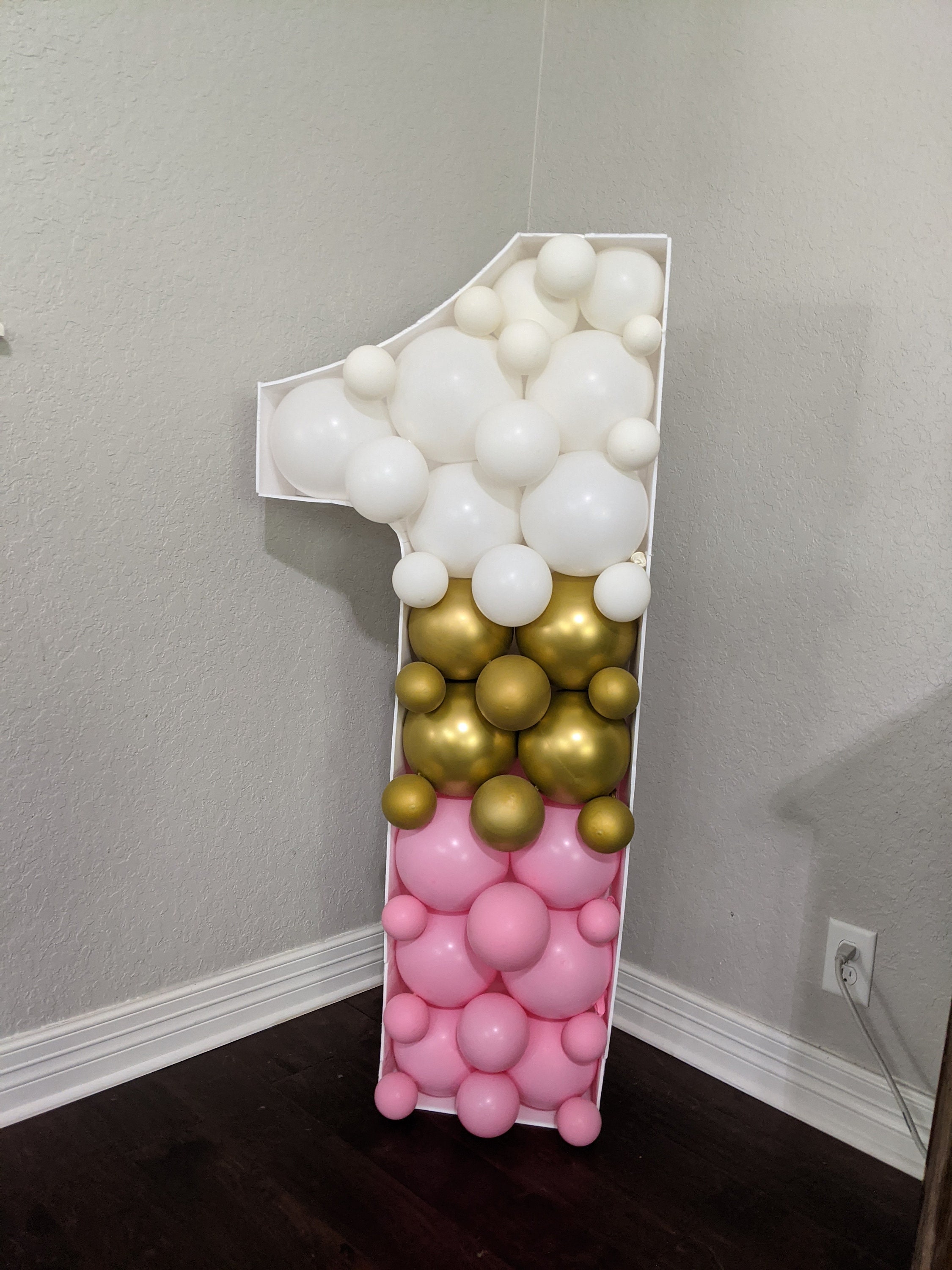 Mosaic Balloon Template, Giant Number 1: 3ft - 5ft PDF Instant Download ...