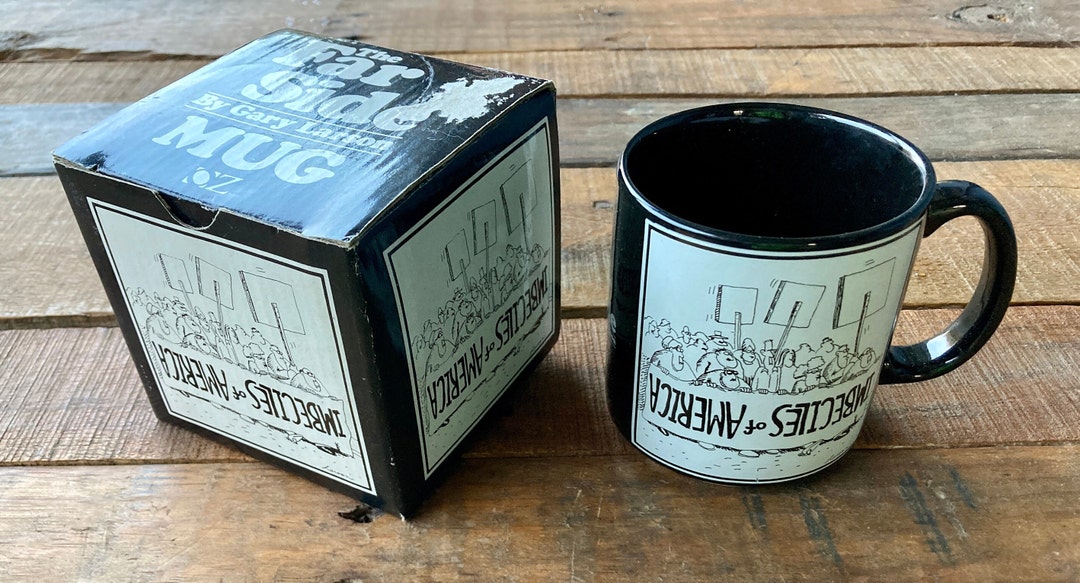 Vintage 1981 Gary Larson imbeciles of America Mug With Original Box - Etsy