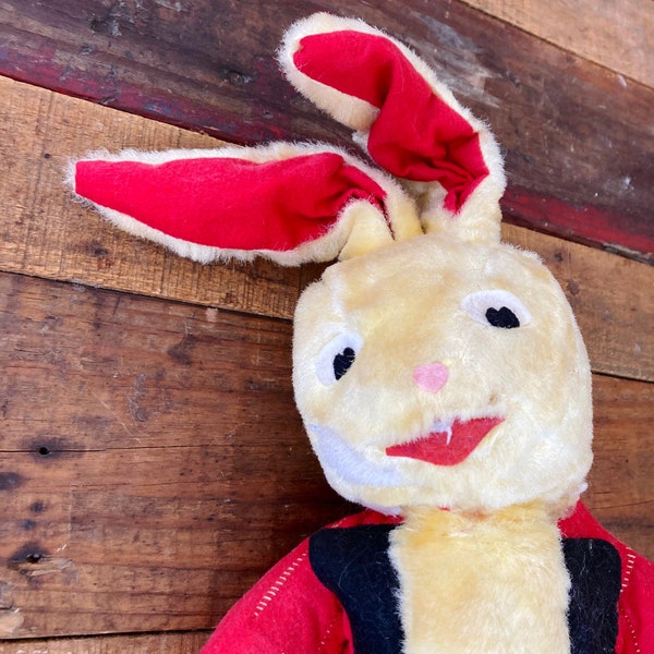 1960s Vintage Stuffed Rabbit Bunny - Etsy