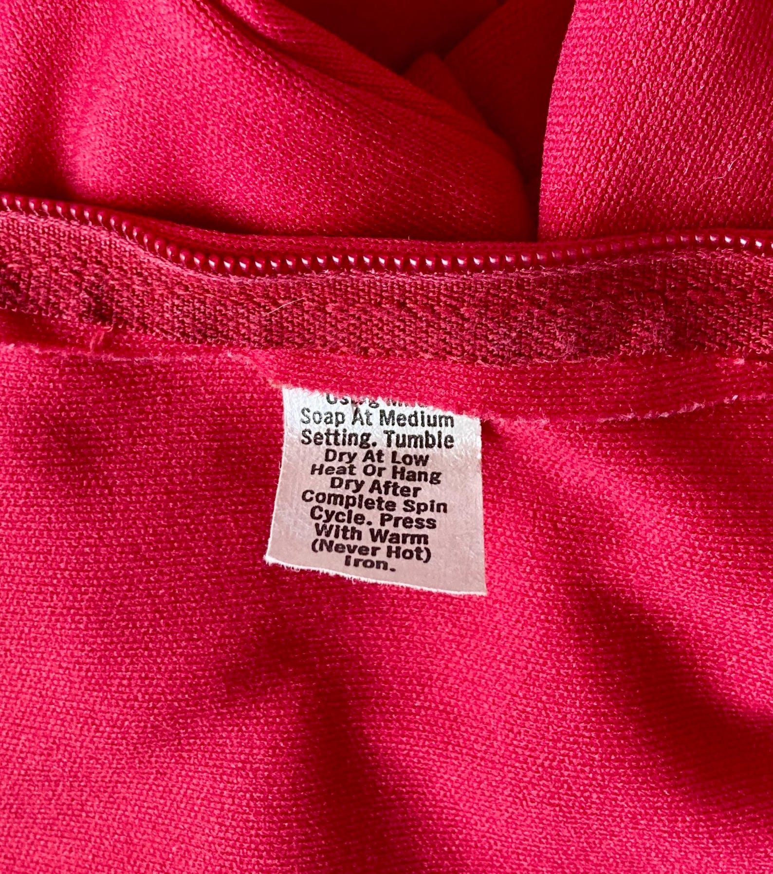 Vintage 1960's Red Polyester Dress With Long Sleeves, Keyhole Neckline ...