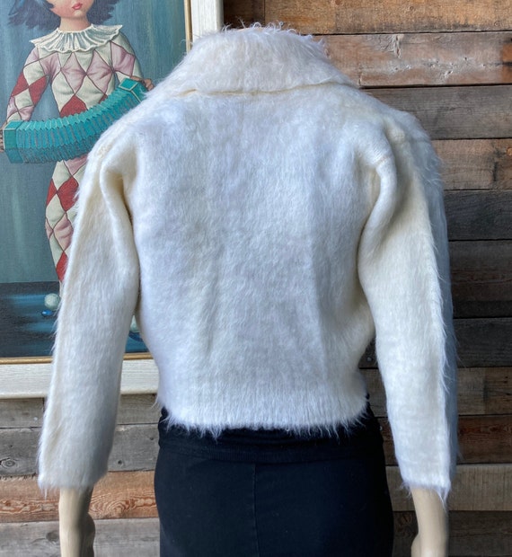 Vintage 1950's Soft Mohair Pin Up Girl Bolero Sweater… - Gem