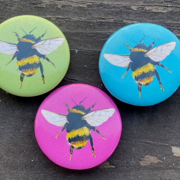 Bumble Bee Buttons - Etsy