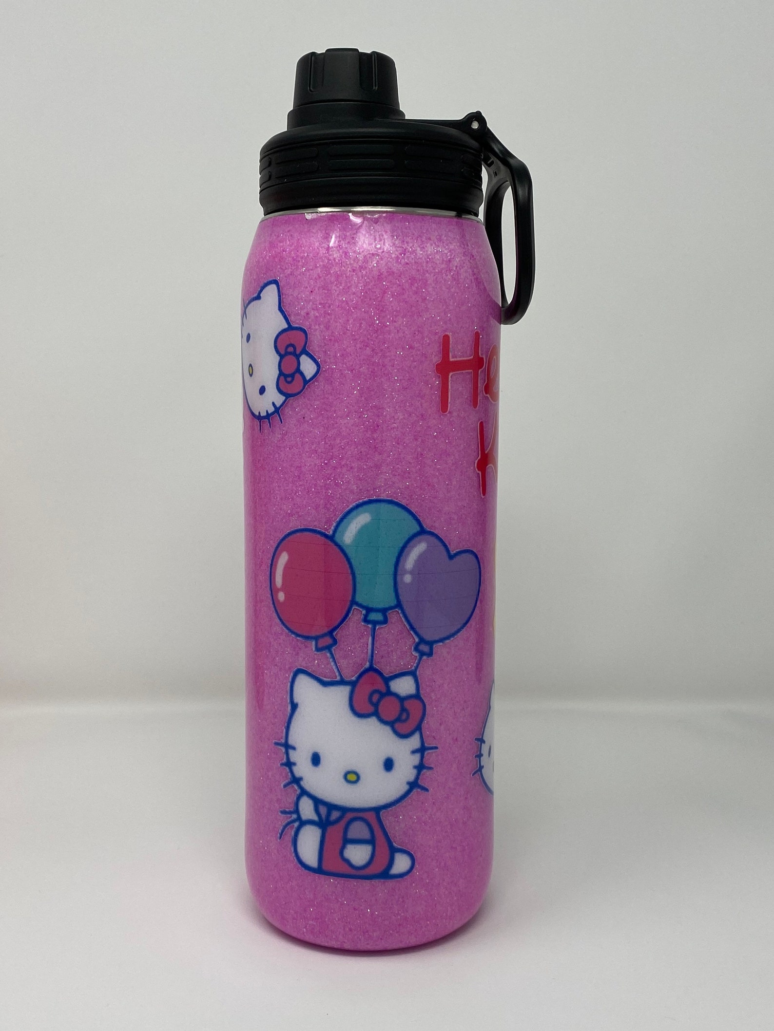 Hello Kitty Glitter tumbler or water bottle | Etsy