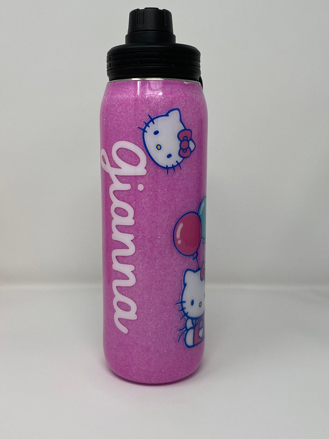 Hello Kitty Glitter tumbler or water bottle | Etsy