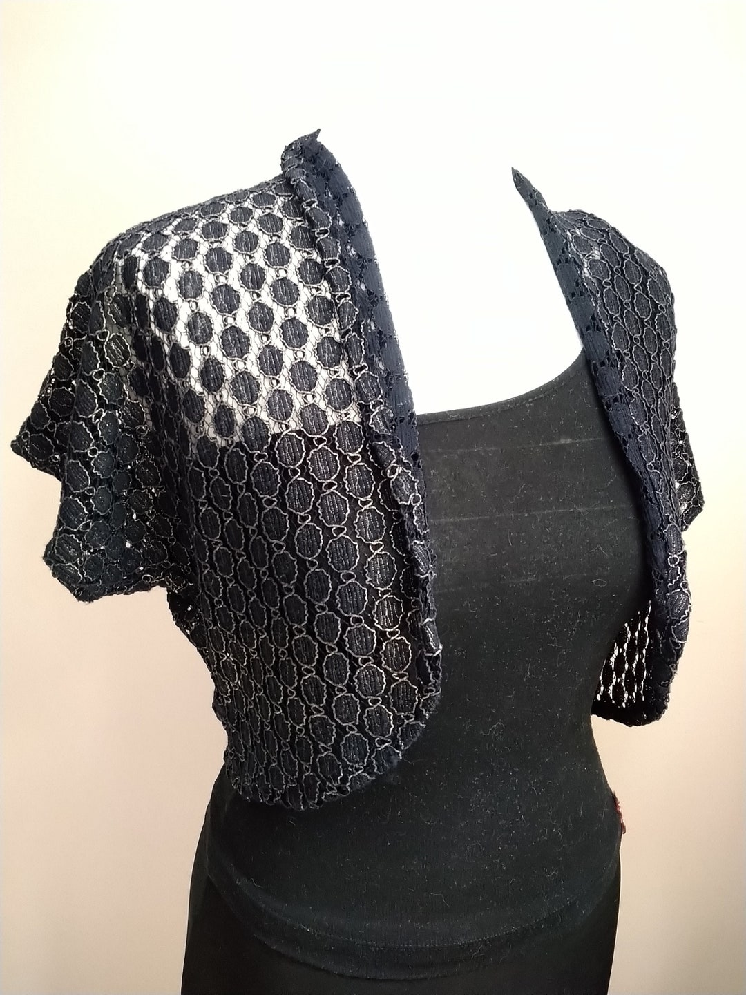 Boho Blue Lace Bolero, Elegant Evening Wear, Special Occasion - Etsy
