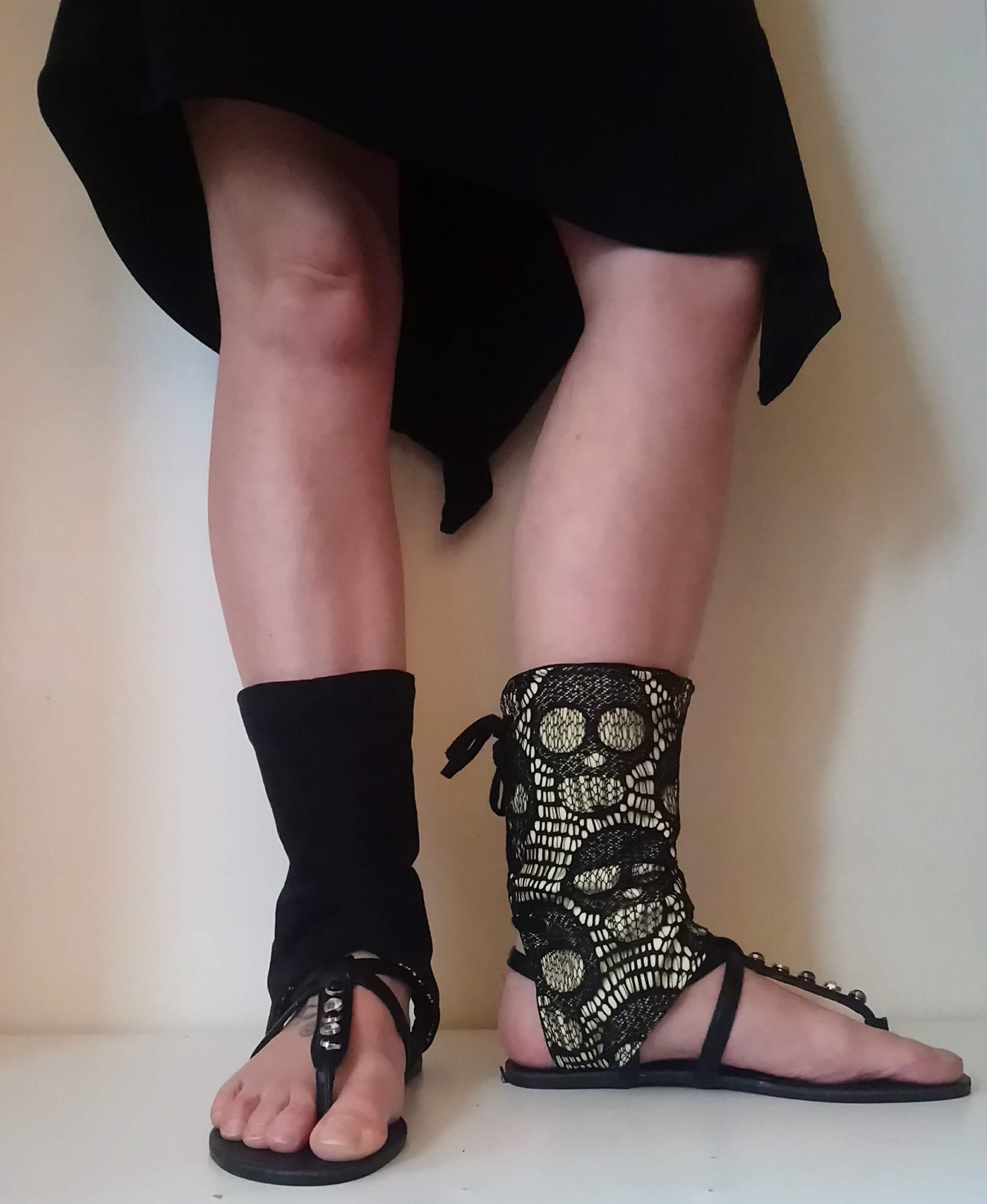 Gothic Steampunk Skull Spats, Versatile Feet Accessory-ankle Warmers ...