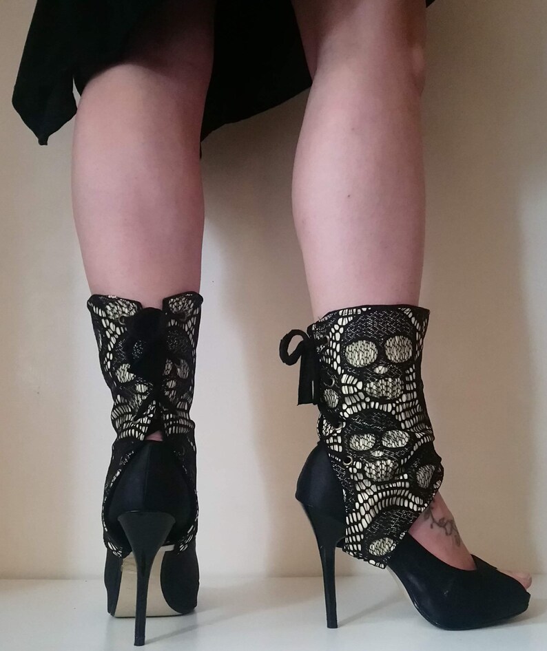 Gothic Steampunk Skull Spats, Versatile Feet Accessory-ankle Warmers ...