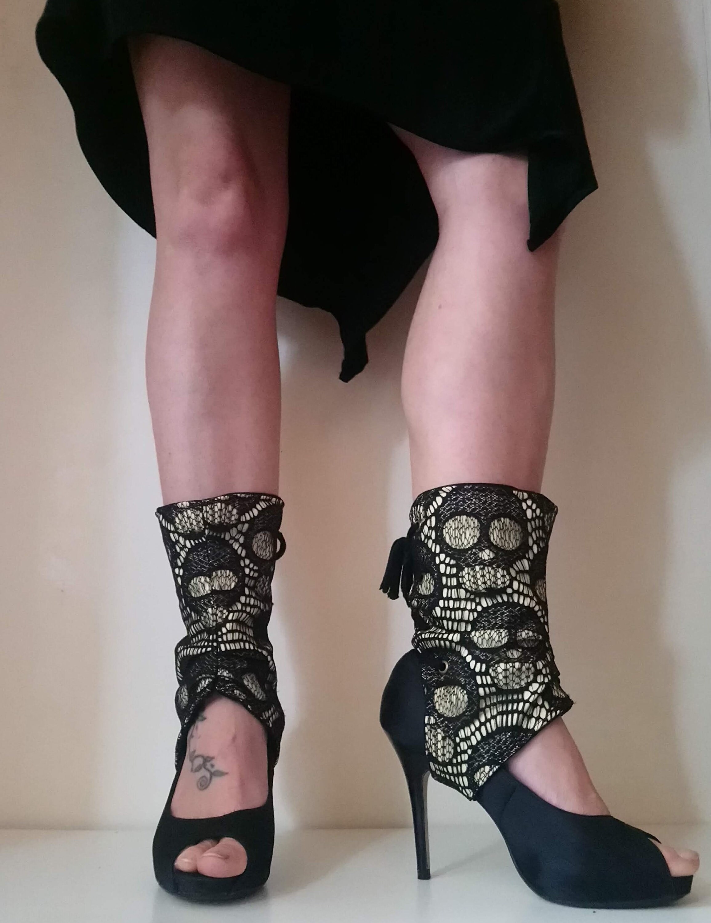 Gothic Steampunk Skull Spats, Versatile Feet Accessory-ankle Warmers ...