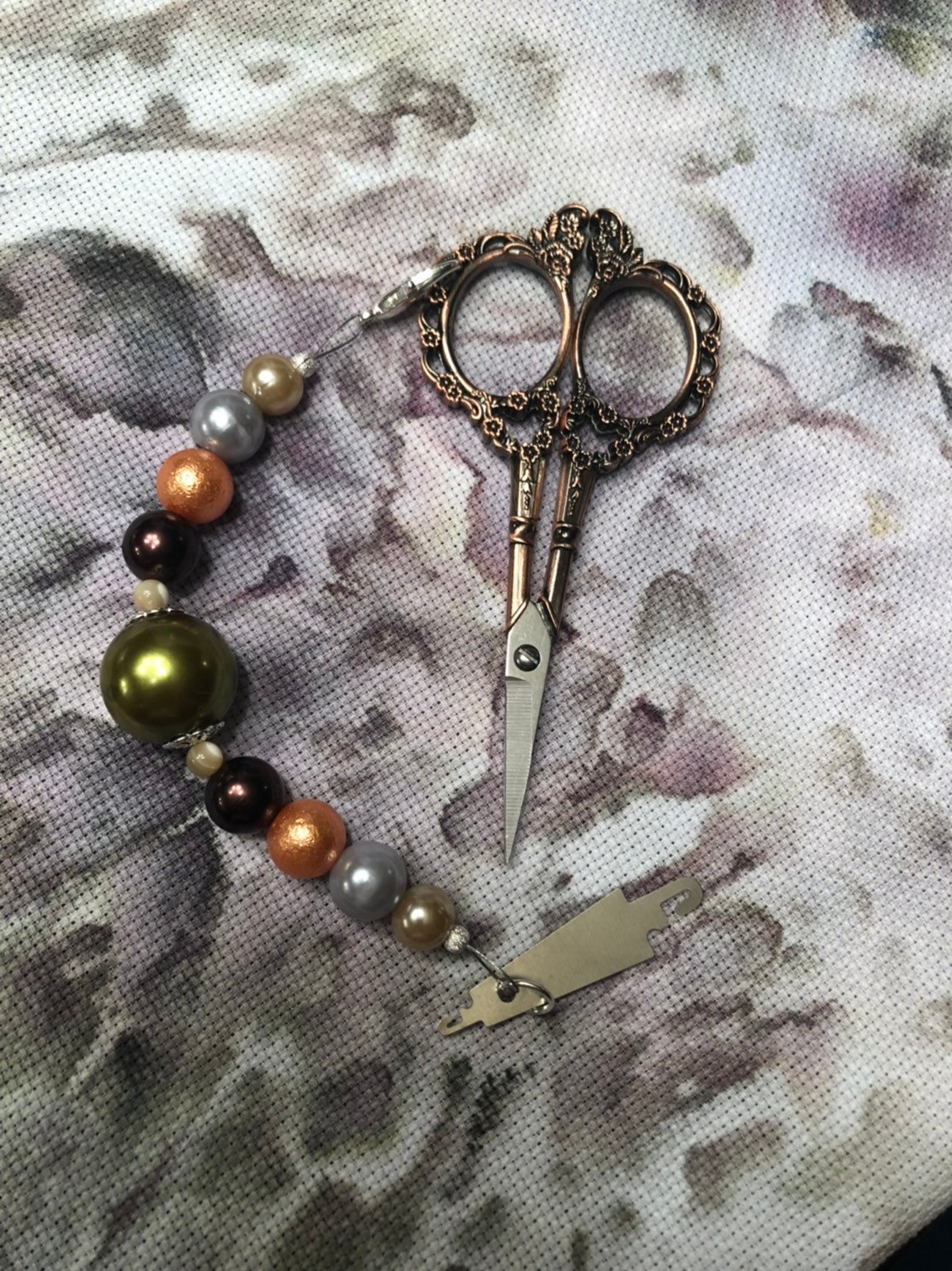 Sage Autumn Threader Scissor Fob Sewing Accessories Zipper | Etsy