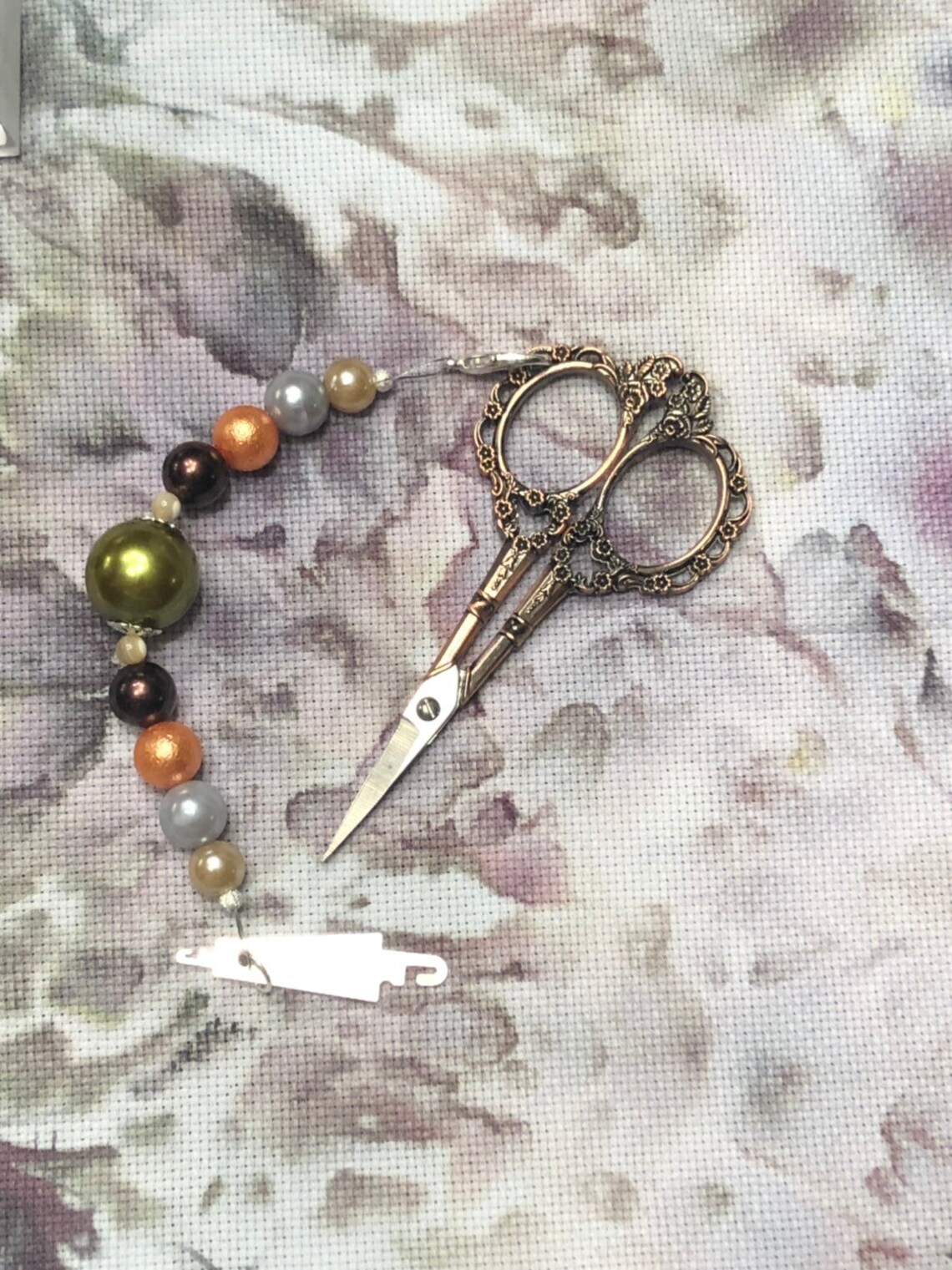 Sage Autumn Threader Scissor Fob Sewing Accessories Zipper - Etsy