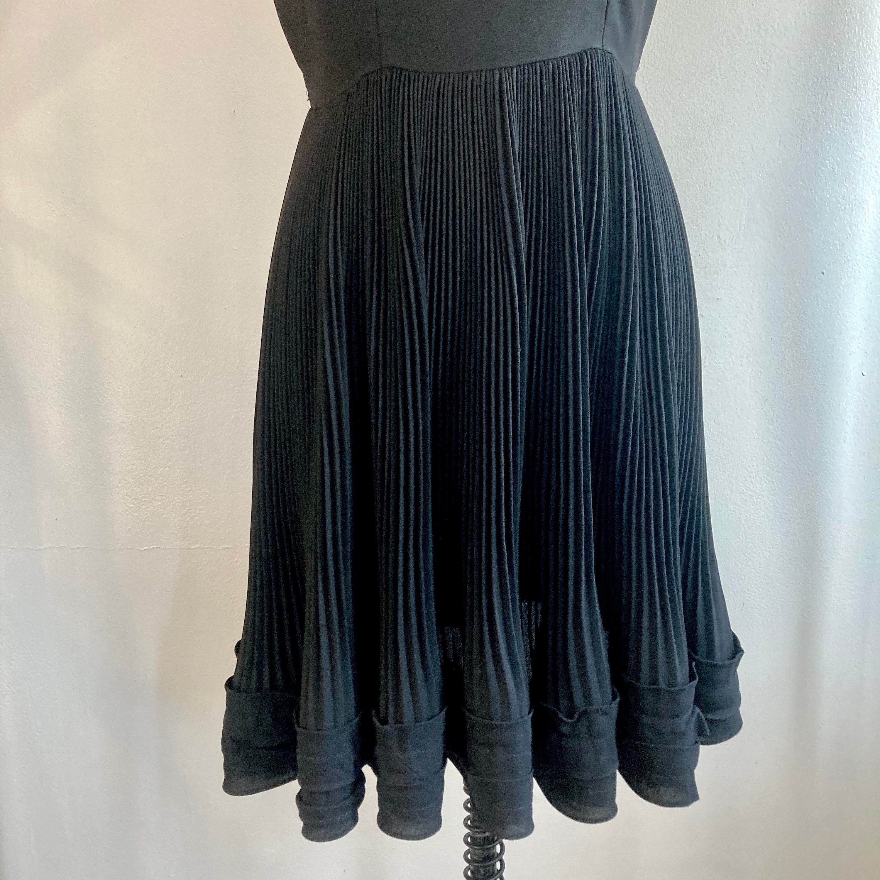 Vintage 60s Party Dress / Mod Party Dress / FULL CIRCLE Micro Pleat ...