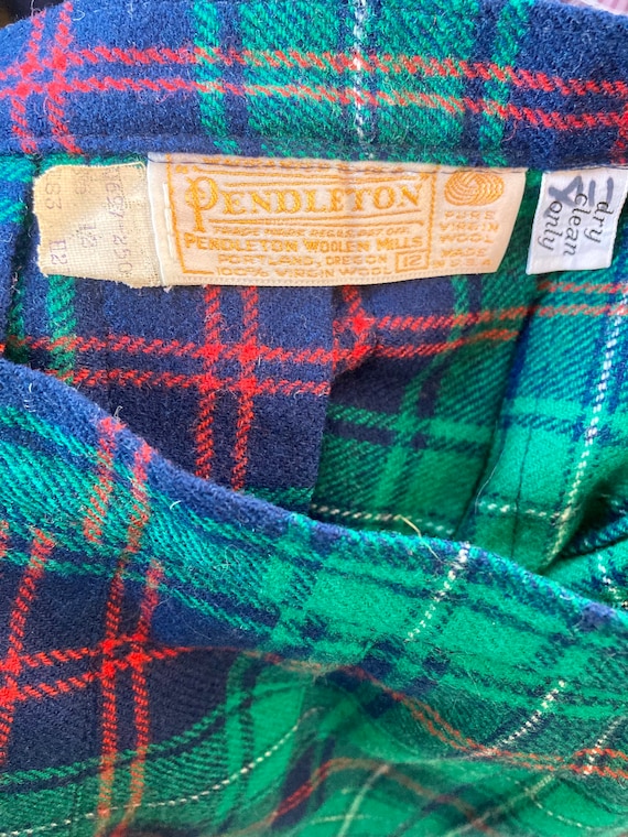 Vintage 50s 60s PLAID Skirt / PENDLETON Wool Skirt / … - Gem