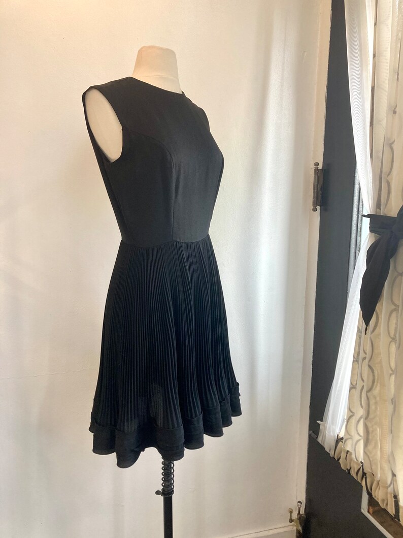 Vintage 60s Party Dress / Mod Party Dress / FULL CIRCLE Micro Pleat ...