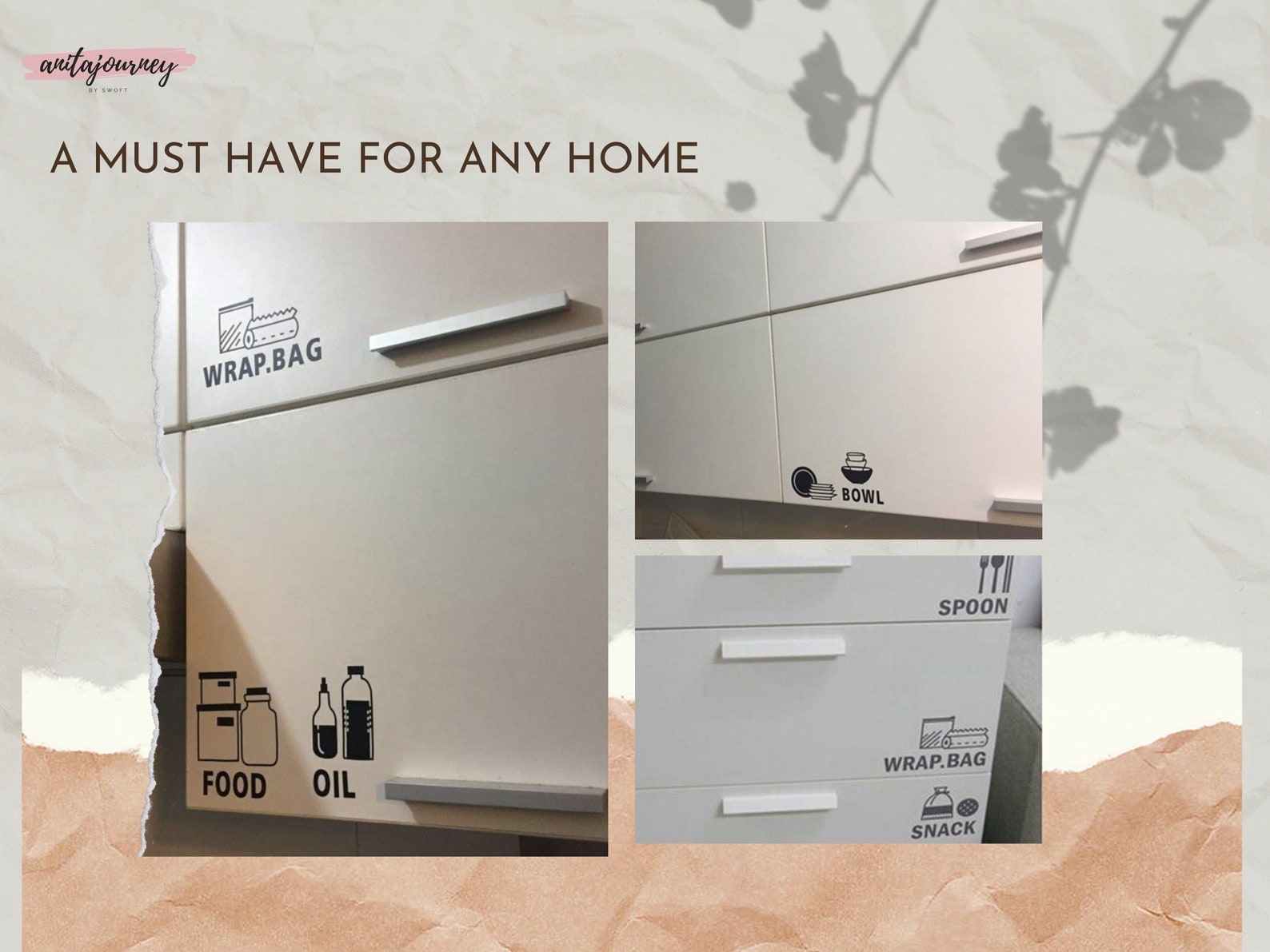 Airbnb Kitchen Cabinet Labels| Organization Decals for Vacation Home ...