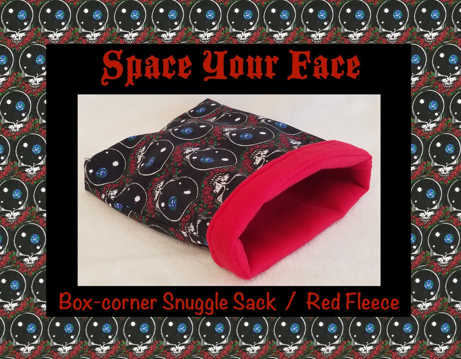 Box-corner Snuggle Sack for Pet Rats, Grateful Dead Space Your Face ...