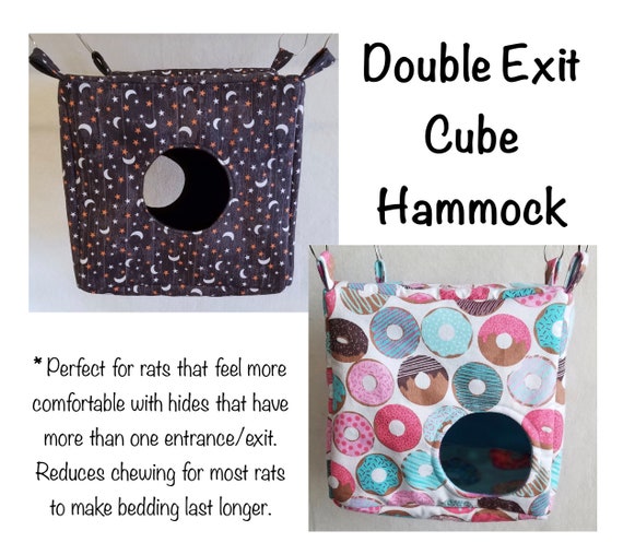 Double Exit 2-hole Cube Hammock Custom Order Multiple Sizes | Etsy