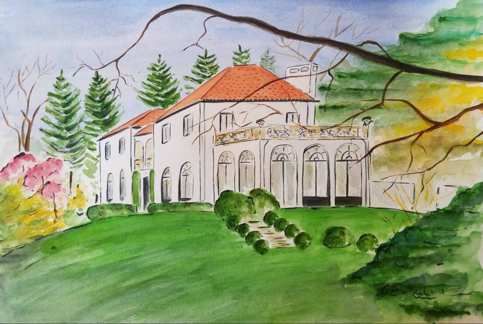 House Portrait custom House Portrait home Illustration - Etsy